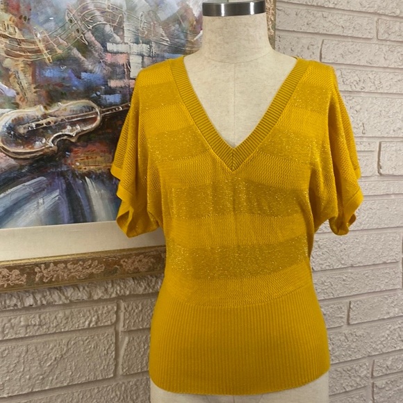 No Brand | Tops | No Brand Dolman Glitter Crochet Mesh Stripe Knit Top ...